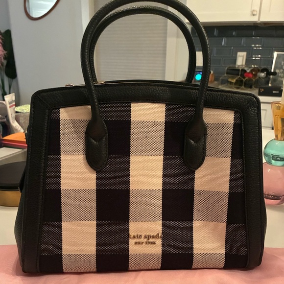 kate spade | Bags | Kate Spade Knott Gingham Medium Satchel | Poshmark